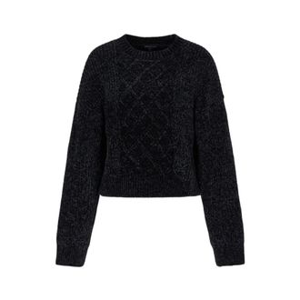 A|X Armani Exchange Cropped Sweater - - Knitwear - Damen - Schwarzk - M