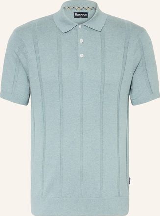 Barbour Strick-Poloshirt Wellburn gruen