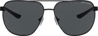 A|X Armani Exchange Homme, Accessoires, Noir, Taille: 63 MM Lunettes de soleil