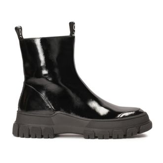 Kazar Lackierte Rei&szlig;verschlussstiefel - - Shoes - Damen - Schwarzk - 37 EU