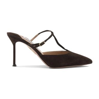 Aquazzura Sorbonne 85 Mules - - Shoes - Damen - Braun - 37 1/2 EU