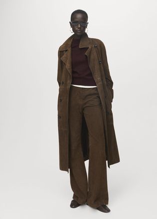 Mango Pull laine mélangée manches courtes lie de vin - Femme - XS - MANGO