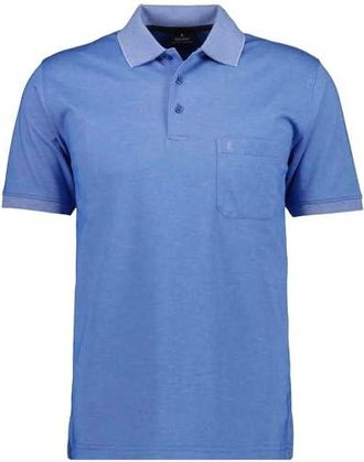 Ragman Polo en tricot doux pour homme avec poche de poitrine, manches courtes, Bleu 718, 3XL