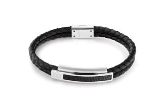 Tommy Hilfiger Jewelry Armband für Herren aus Leder Schwarze Farbe - 2790357