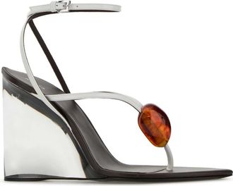 Alaia Invisible Jewel Sandals - Multicolor