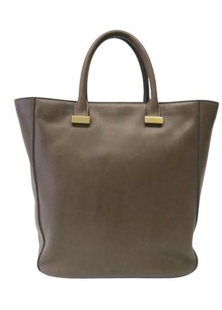 The Row Grey Tall Tote Bag - Well worn