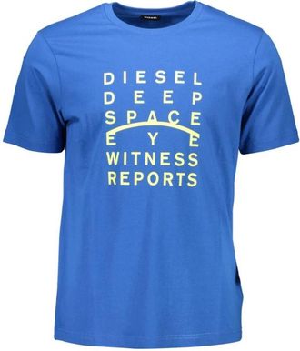 Diesel Baumwoll-T-Shirt - - Tops - Herren - Blau - XL