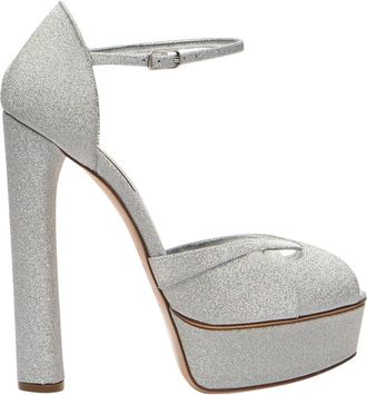 Casadei Femme, Chaussures, Gris, Taille: 35 1/2 EU Flora Solar Eclipse Platform Sandales