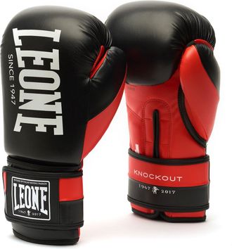 LEONE 1947 KNOCKOUT Boxhandschuhe, Unisex-Erwachsene, Rot, 10 OZ, GN371