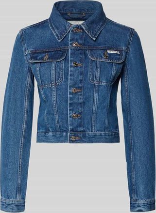 Calvin Klein Jeans Cropped Jeansjacke mit Label-Detail