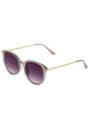 Laura Scott Sonnenbrille LAURA SCOTT mit hellgoldfarben gl&auml;nzenden B&uuml;gel, Damen, grau, leicht durchscheinend, leicht gl&auml;nzend, leicht transparent, Sonnenbrillen S
