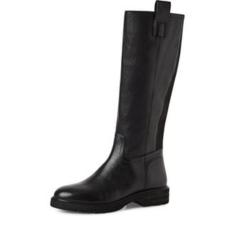 Tamaris Bottes longues pour femme 1-25616-45 - Bottes hautes hautes - Noir - Taille 37 EU, Noir, 37 EU