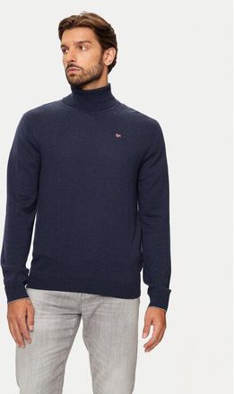 Napapijri Rollkragenpullover Damavand NP0A4GJT Dunkelblau Regular Fit