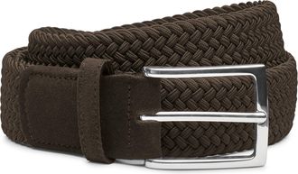 CHARLES TYRWHITT Legerer Stretch-Gürtel - Schokoladenbraun