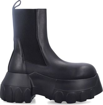 Rick Owens Femme, Chaussures, Noir, Taille: 38 EU Beatle Mega Tractor Bottes