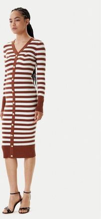 Fracomina Strickkleid FS24WD5003K459N8 Braun Slim Fit