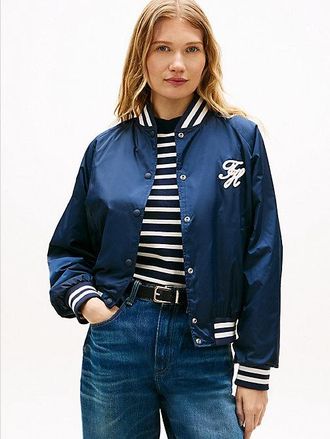 Tommy Hilfiger Bomber d&eacute;perlant &agrave; logo appliqu&eacute;
