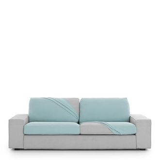 Eysa Housse de canap&eacute; bi-&eacute;lastique pour Assise et Dossier Taille XXL Couleur Eau de mer Design Harlem