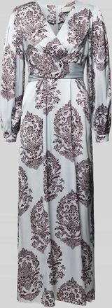 Neo Noir Maxikleid mit V-Ausschnitt Modell Bretti
