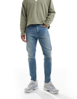 Levi's 512 - Jean slim coupe fusel&eacute;e - D&eacute;lavage vintage clair-Bleu