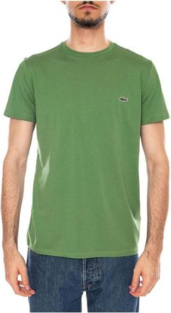 Lacoste Homme, Tops, Vert, Taille: M T-shirt en coton Pima
