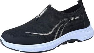 Generico Chaussures orthop&eacute;diques pour homme Chaussures de sport en maille sans lacets pour marcher Chaussures confortables et l&eacute;g&egrave;res Sandales Pales respirant