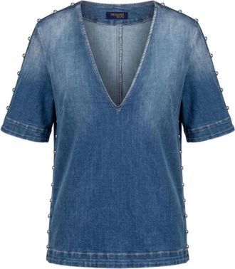Trussardi Denim Top - - Blouses & Shirts - Damen - Blau - S