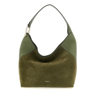Furla Femme, Sacs, Vert, Taille: ONE Size Lara Medium Shoulder Bag