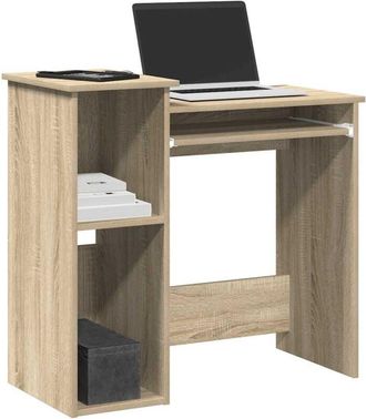 vidaXL Bureau avec &eacute;tag&egrave;res ch&ecirc;ne sonoma 84x40x78 cm - Vidaxl