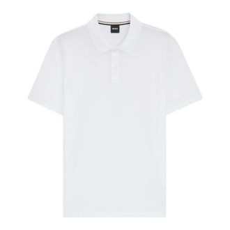 HUGO BOSS Klassisches Pallas Poloshirt - - Tops - Herren - Wei&szlig; - S