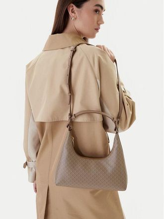 Calvin Klein Handtasche Emblem Aop Conv Shoulder Bag LV04F3298G Beige