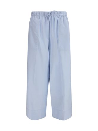 Toteme Womens Palazzo Pants Cotton-Linen Sky Blend (cotton) Trousers