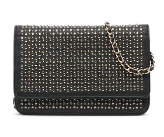 Chanel Studded Leather Wallet on Chain