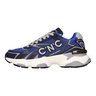 Costume National Sneakers aus Wildleder und Stoff - - Shoes - Herren - Blau - 43 EU