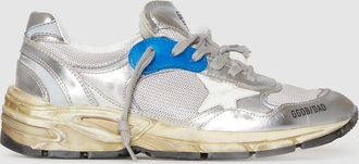 Golden Goose Baskets Homme Running Dad Silver/White