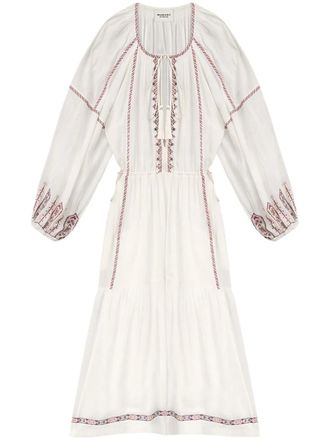 Isabel Marant robe longue Florenza - Blanc