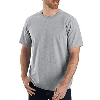 Carhartt Work in Progress Workwear Solid T-Shirt Utilitaire de Travail, Heather Grey, XL pour des Hommes