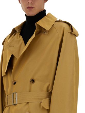 Burberry 100% Cotton Trench Coat - Beige