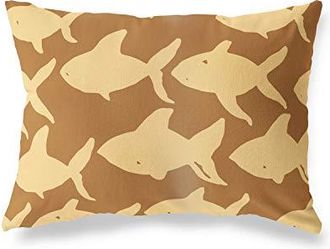 Bonamaison Le Jardin du Lin Kissenbezug Zierkissenbezug Brauntöne Kissenbezug, Für Bett, Auto, Sofa, Haus, Wohnzimmer, Schlafzimmer, Dekoration, 45x60 Cm - Entwo