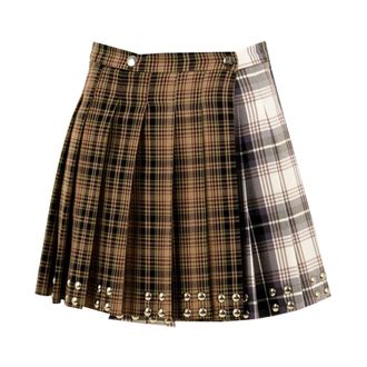 Akep Falten Minirock - - Skirts - Damen - Mehrfarbig - 2XS