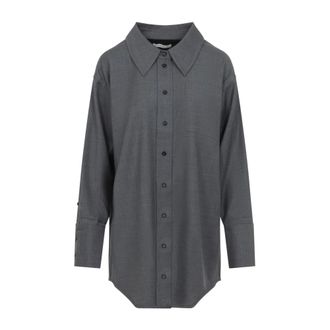 Co Femme, Blouses et Chemises, Gris, Taille: 38 FR Surchemise en Laine M&eacute;lang&eacute;e