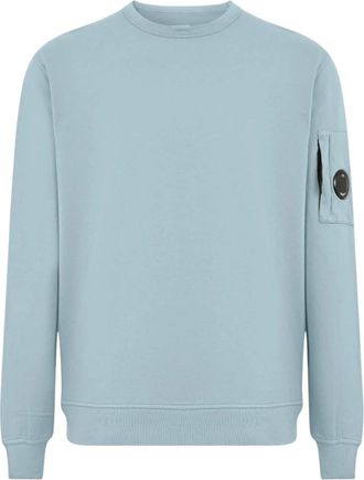C.P. Company C.p. Company, Homme, Sweatshirts et sweats &agrave; capuche, Bleu, Taille: M SweaT-shirt avec logo