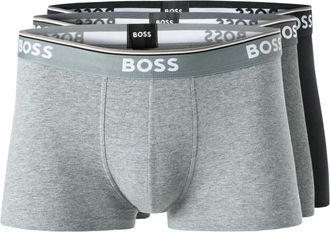 HUGO BOSS Herren Trunks grau Baumwolle & Mix unifarben