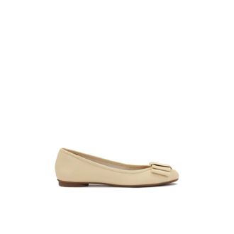 Kazar Cremefarbene Ballerinas mit gro&szlig;er Schleife - - Shoes - Damen - Beige - 41 EU