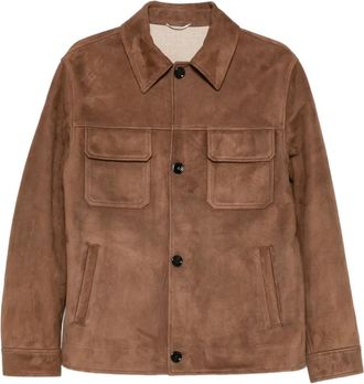 Lardini Jacke mit Klappentasche - Braun