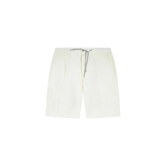 Barba Bermuda aus Leinen mit Kordelzug - - Shorts - Herren - Wei&szlig; - XL