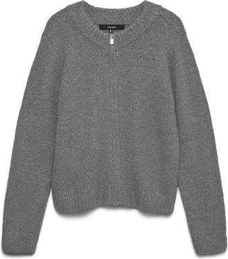 Vero Moda Vmberry Ls O-Neck Zipper Caridgan Noos