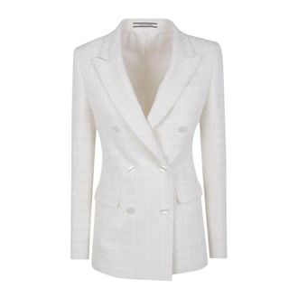 Tagliatore Doppelreihiger Tweed-Blazer - - Jackets - Damen - Wei&szlig; - 2XS