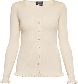 Faina Strickjacke Damen Elfenbein