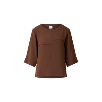 Bogner Cr&ecirc;pe-Shirt Enrica f&uuml;r Damen - Braun - 34